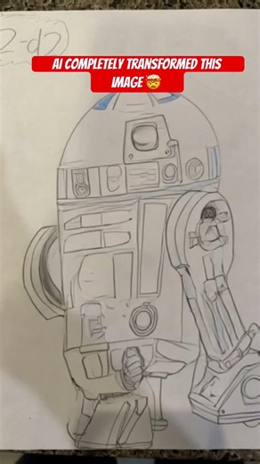 6 year old’s version of our favorite robot R2-D2 animated in grok AI 🤩 the end result is AMAZING!