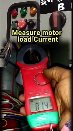 how to measure motor load current #electrical #shotrs