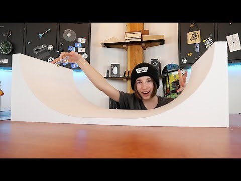 EASIEST D.I.Y. Fingerboard Half Pipe UNDER $5 !!!