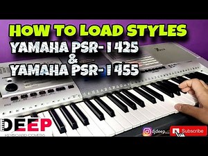 How to Load styles on Yamaha PSR i425 & i455 |Keyboard Covers|