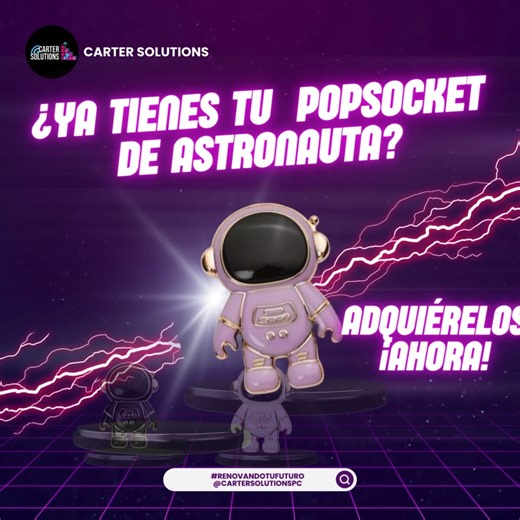 🚀👨‍🚀 ¡Lleva tu celular a otro nivel con el Pop Socket Astronauta! 👨‍🚀🚀 Dale un toque original & divertido a tu smartphone 🌌 ✨ Diseño de astronauta único ✨ Mejor agarre & mayor comodidad ✨ Ideal para selfies, videos & uso diario 🔥 Perfecto para quienes aman el espacio & los accesorios con estilo. 📩 Pregunta por disponibilidad & hazlo tuyo hoy mismo. #CarterSolutions #RenovandoTuFuturo #PopSocket #PopSocketAstronauta #AccesoriosParaCelular #EstiloEspacial #SoporteParaCelular #Gadgets #Acc
