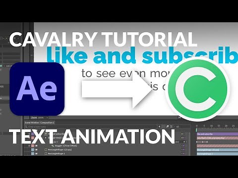 Cavalry Tutorial - Text Animation [Coming from After Effects]
