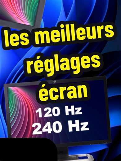 règle ton écran gaming comme il se doit , suis ce tuto très clair et rapide pour régler ton écran de façon optimale. cette chaîne est dédiée aux performances PC, sur Intel et AMD, réglage et performance pour Windows 11 et bientôt Windows 12. configuration carte graphique RTX nvidia, SSD, RAM pour les gamers et les gameuses en manque de FPS . #performance #gaming #pcgaming #performances #setup