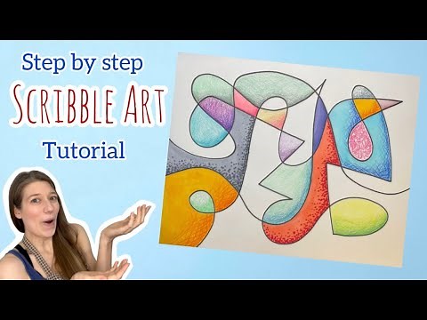 Scribble Art Lesson | Contour Line Drawing