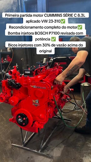 Primeira Partida do Motor Cummins Série C 8.3L no VW 23-310