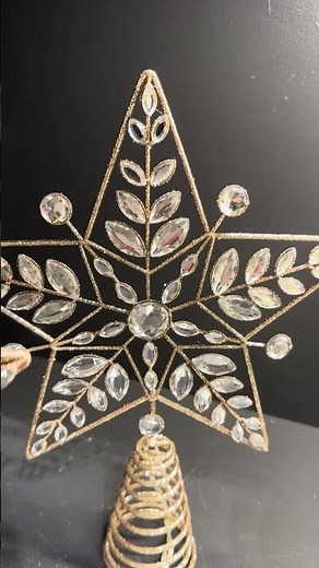 Raz 12" Jeweled Star Christmas Tree Topper 4513582