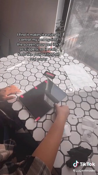 How to Apply Paperlike Screen Protector on iPad Pro for Digital Planning | ASMR