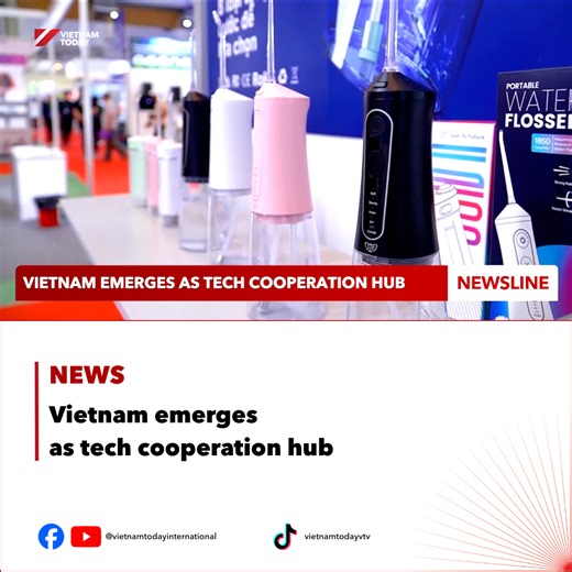 Continuing with Vietnam’s strong digital trajectory, the country is also emerging as a hub for international tech collaboration. With electronics exports surpassing 72 billion US dollars in 2024, Vietnam is fast becoming a magnet for global technology enterprises. The country's growing ecosystem of innovation and smart manufacturing is drawing international partners seeking collaboration, investment, and supply chain integration. #VietnamToday #YourWindowonVietnam #VTV #tech #supplychain | Vietn