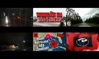 Mix of 6 videos from youtube : LIVE Footage from Hurricane Ida