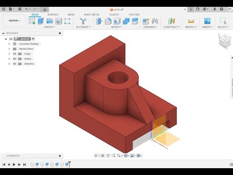How to create simple 3D Models using Fusion 360 #14 #3DPrinting #EngineeringDesign