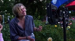 Greta Gerwig directing Saoirse Ronan and Lucas Hedges while filming Lady Bird. It looks like such a great atmosphere. [Behind the Scenes of Lady Bird, 2017] | Innocence Lost