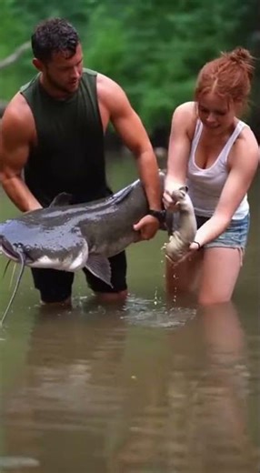 Why is the man holding the catfish? 👨🎣🐟❓ 그 남자 secret fishing tips revealed