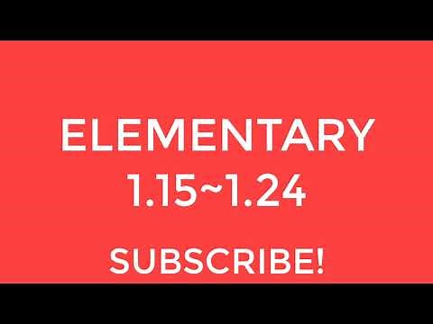 New English File Elementary listening 1.15~1.24