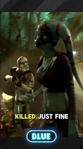 What do blue blaster bolts mean in Star Wars?