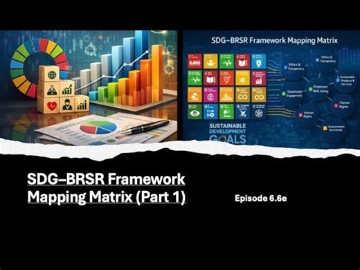 SDG–BRSR Framework Mapping Matrix Part I 6.6e | Dr. Harshit Sinha