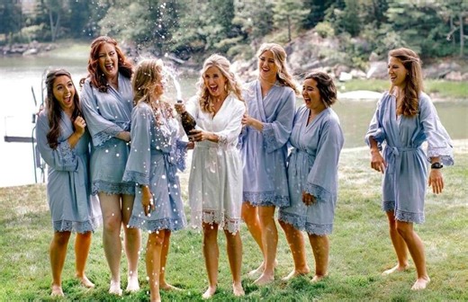 Clearance! Bridesmaid Lace Robe, Bridesmaid Robes, Bridal Robes Set, Bridesmaid Robes, Wedding Robes, Premium Quality Robe, Kimono - Etsy