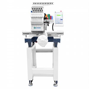 [Hot Item] Computerized Embroidery Sewing Machine 12 15 Needle T-Shirt Jeans Cloth Cap Flat Enterprice Single Head Embroidery Machine