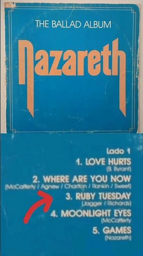 🎸 Nazareth - Ruby Tuesday - música 3 (nostalgia) 💎🌹