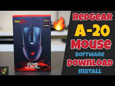 How To Download & Install Redgear A-20 Gaming Mouse Driver | How To Use Redgear A20 Mouse Software