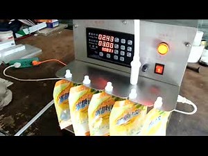 Manual Spout Pouch Filling Machine 17 Liters Per Minute with Big Volume