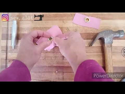 Install Eyelets In Fabric