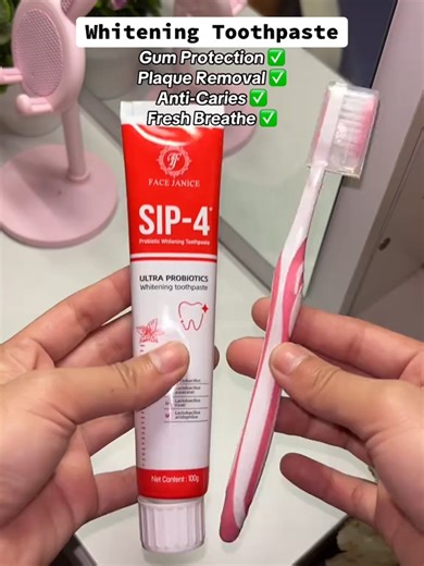 SIP-4 WHITENING TOOTHPASTE 🦷🪥 #teethwhitening #oralhealth #whiteningtoothpaste