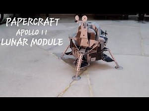 [PAPERCRAFT] APOLLO 11 LUNAR MODULE PAPER MODEL