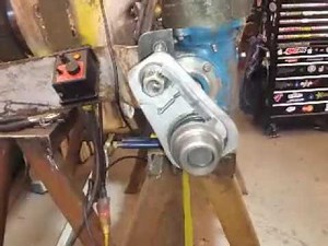 Home made line boring machine
