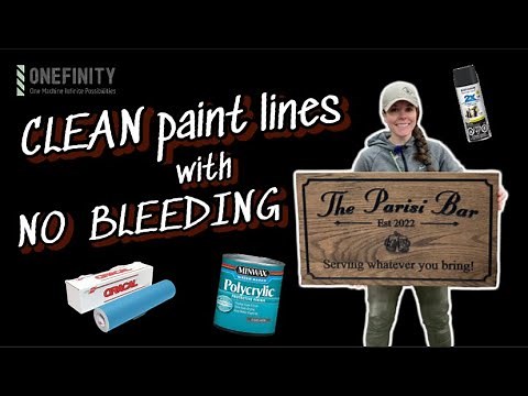 How to Use Vinyl on Wood for the CLEANEST Paint Lines! - Sign Making on the CNC @OnefinityCNC