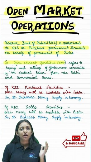 Open Market Operations I Class 12 Macroeconomics I Class 12 Economics Ch- Money & Banking I OMO