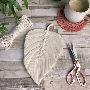 Macrame Kit - Natural Feather - Make Your Own Boho Decor - Etsy Australia