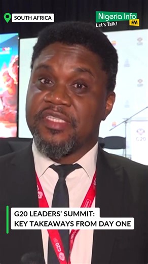 Day 1 at the G20 Leaders’ Summit is done, and @KofiBartels is on the ground in South Africa with the key highlights. #G20summit #NigeriaInfoatG202025 #g20 #g20southafrica🇿🇦 | Nigeria Info 99.3