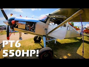 Turbine 550 Shaft HP PT6-20 in a KIT AIRPLANE! Turbine Motor Conversions - Oshkosh 2023