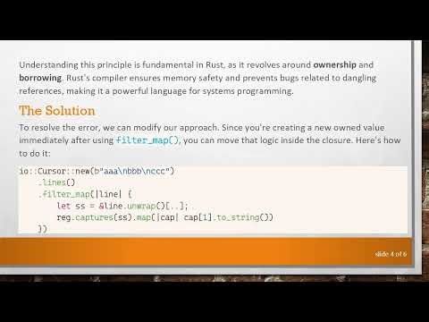 How to Fix the filter_map() Error in Rust: Understanding Lifetimes and Borrowing