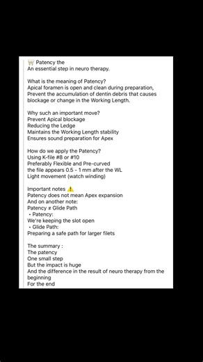 The importance of apical patency. #dentists #rootcanaltherapy #dentalclinic #hygienist #apexdental