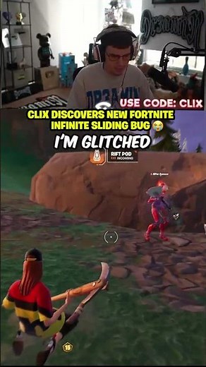 Clix discovers NEW Fortnite infinite sliding bug 😭