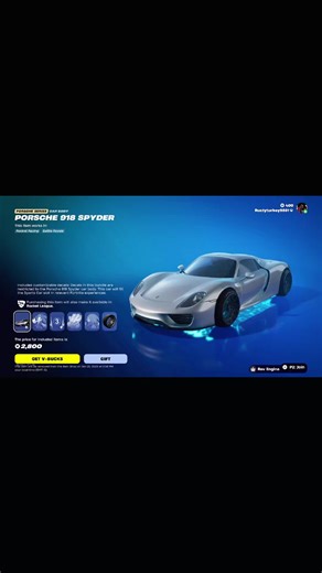 They added a Porsche 918 Spyder to Fortnite #fortnite #porsche #cars #fyp #cartok