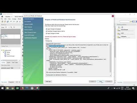 MySQL Workbench: Erro 1064 Synchronize Model - Erro ao sincronizar modelo