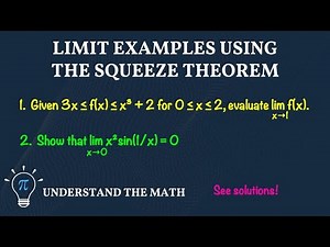 Example Problems: Evaluating Limits Using the Squeeze Theorem | Calculus I