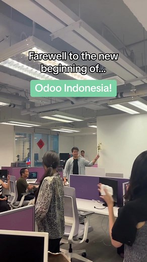 Our HK office organised a ✨farewell party✨ for our Indonesian colleagues who will move back to their journey leading the beginning of Odoo Indonesia! 🇮🇩 #Indonesia #Odoo #bestcolleagues