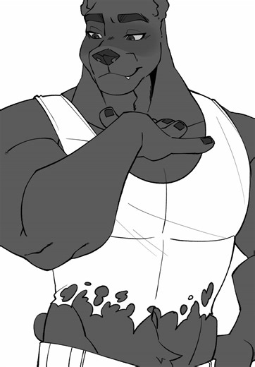 everyone say hi to Pietro, my newest oc, he is an italian mastiff (cane corso) and nothing, he is a little attention seeker, or better a big, massive one #furry #furryoc #furryart #furryartist #oc #sketch #sketchart #animation #animatic