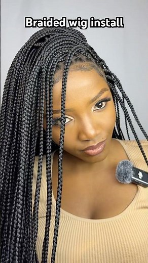 How to Install a 13x4 Braided Wig | Glued or Glueless Install Tutorial | Superb Braids Review