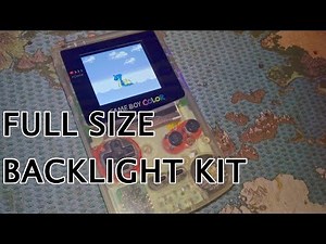 Installing a Funnyplaying FULL SIZE Backlight kit in a Game Boy Color