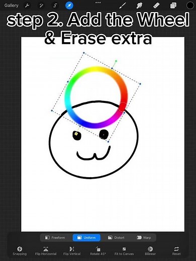 🎶Tutorial Time!🎶 how to do FUKOUNA Girl/Color Wheel Trend in ✨PROCREATE!✨