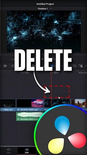 How to Delete Clips Without Breaking Your Edit in DaVinci Resolve