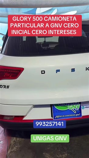 Conversión a GNV del Glory 500 sin intereses