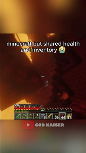 We Shared Health & Inventory In Minecraft! #minecraft #minecraftshorts