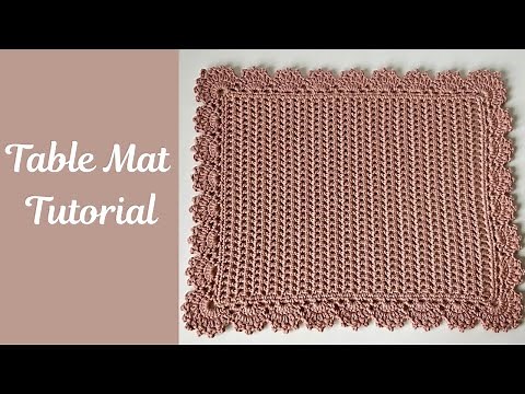 Tablemat crochet pattern Tutorial