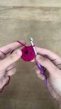 Make a single stitch crochet button with me!! Easiest button #crochet #easycrochetbutton #diy #fyp