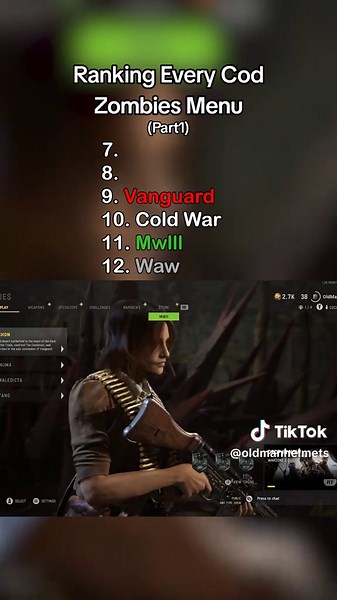Ranking Every Call of Duty Zombies Menu Part 1